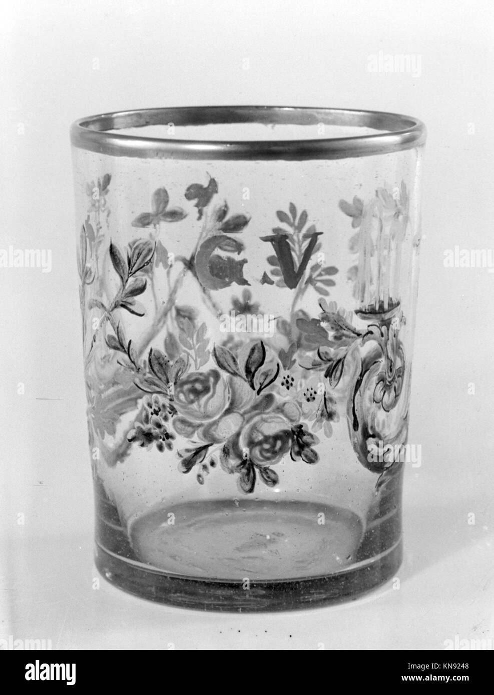 This beaker, displayed at the MET, is an early 19th-century glass ...