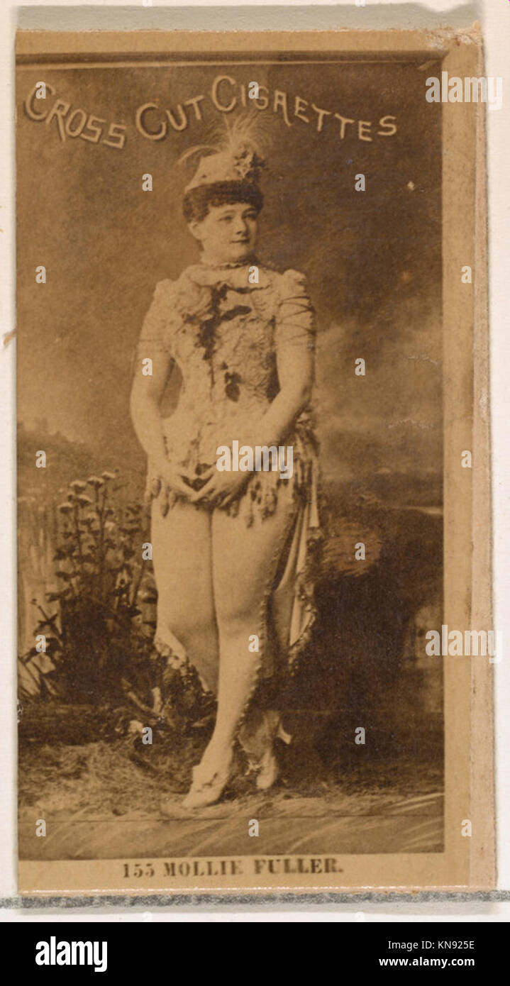 This card features an albumen photograph of Miss Fuller from the ...