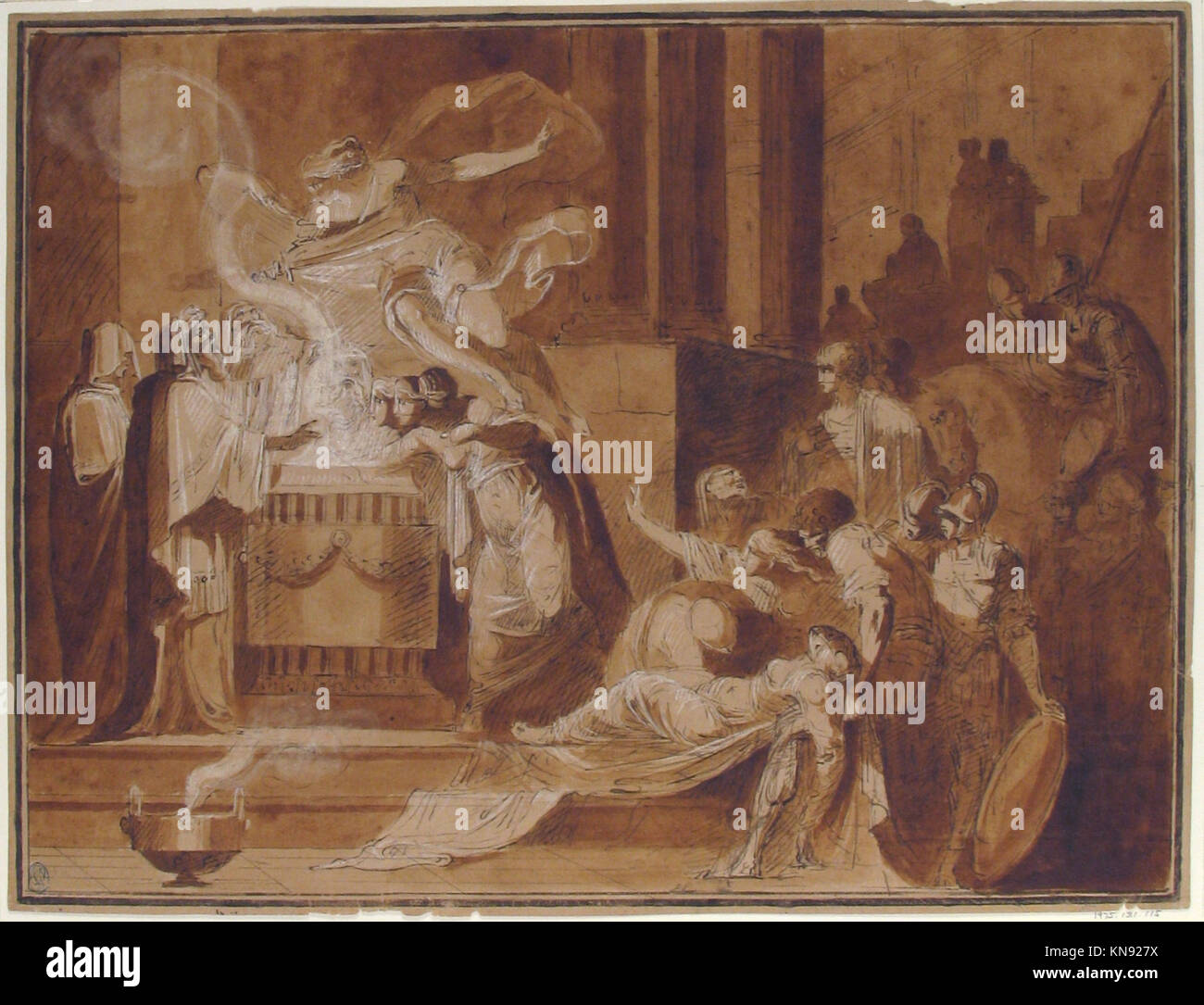 This artwork, depicting a scene of sacrifice, is housed in the MET and ...