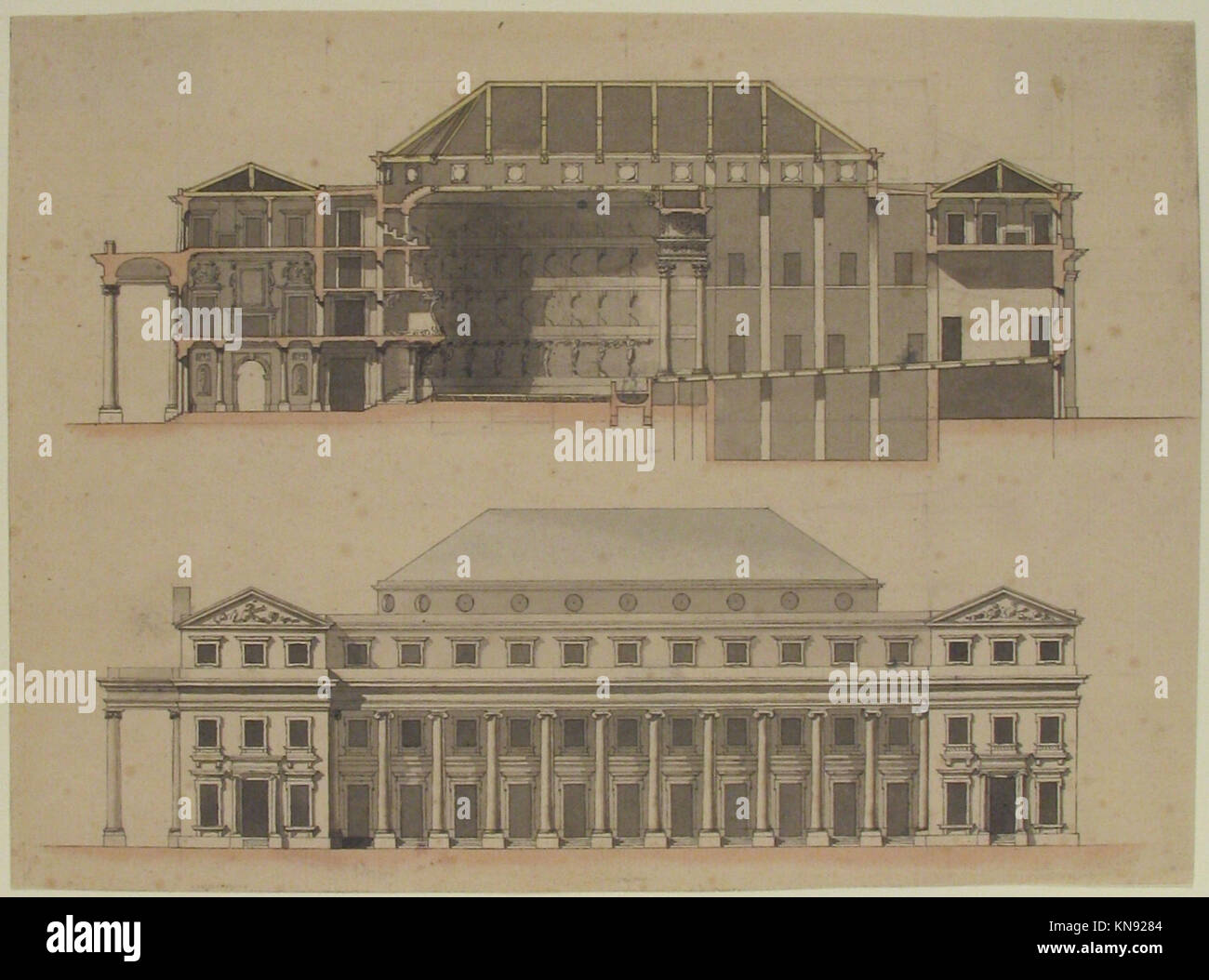 These designs for a theatre provide insight into the architecture and ...