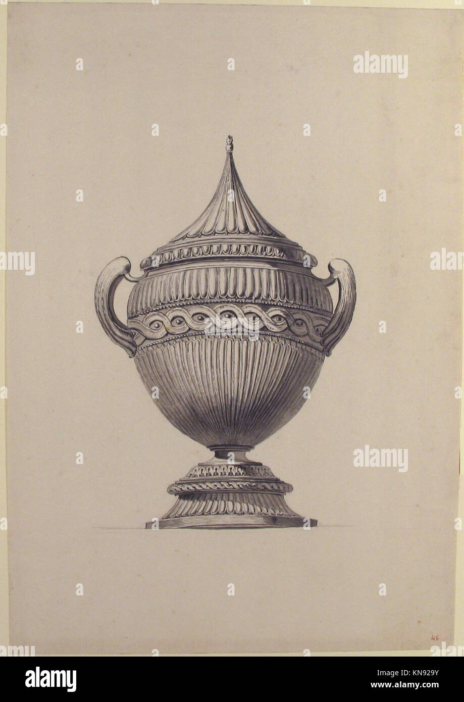 This design represents a classical urn, created for decorative purposes ...