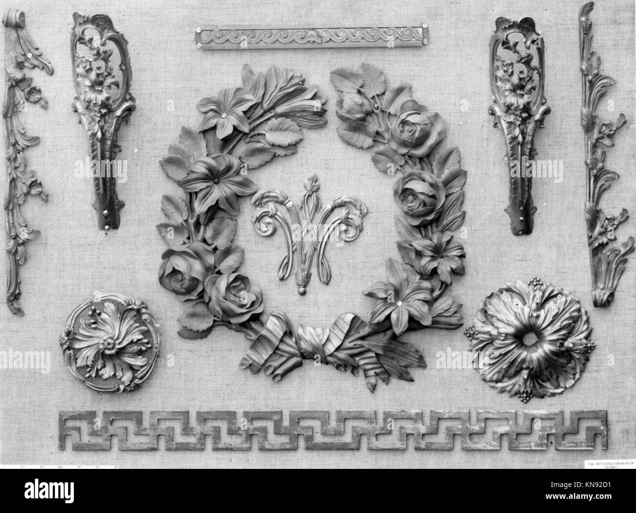 This gilt bronze frieze, cataloged as MET 3329, dates to the late 18th ...