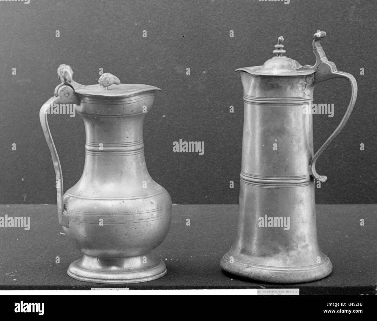 This flagon is a finely crafted example of metalwork, with intricate ...
