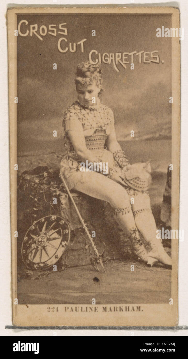 Card Number 224, Pauline Markham, from the Actors and Actresses series ...