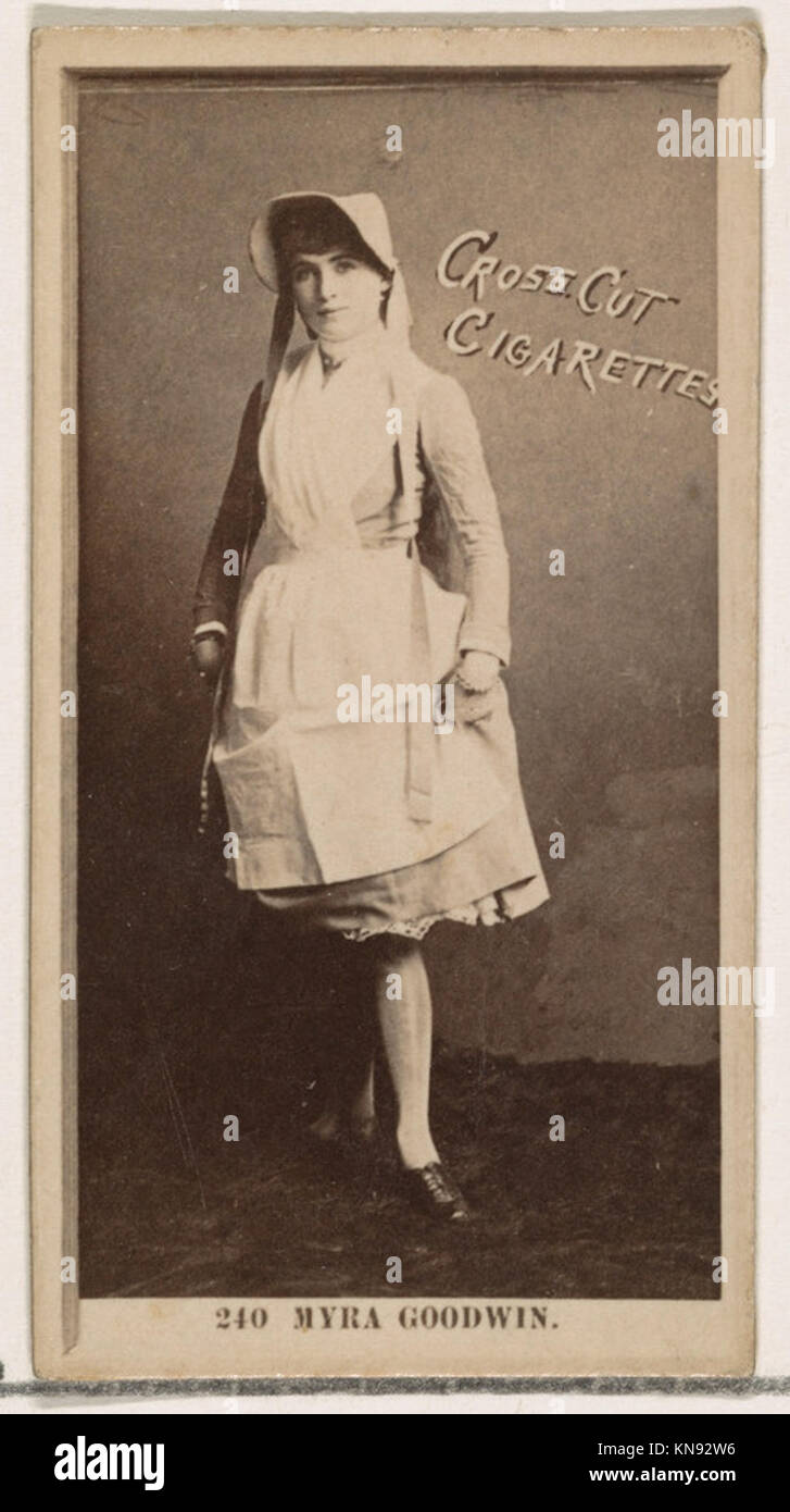 Card Number 240, Myra Goodwin, from the Actors and Actresses series ...