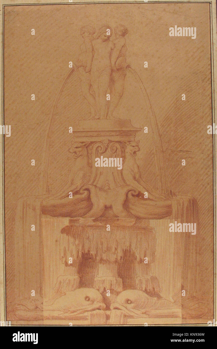 This fountain features three nymphs, symbolizing grace and nature ...