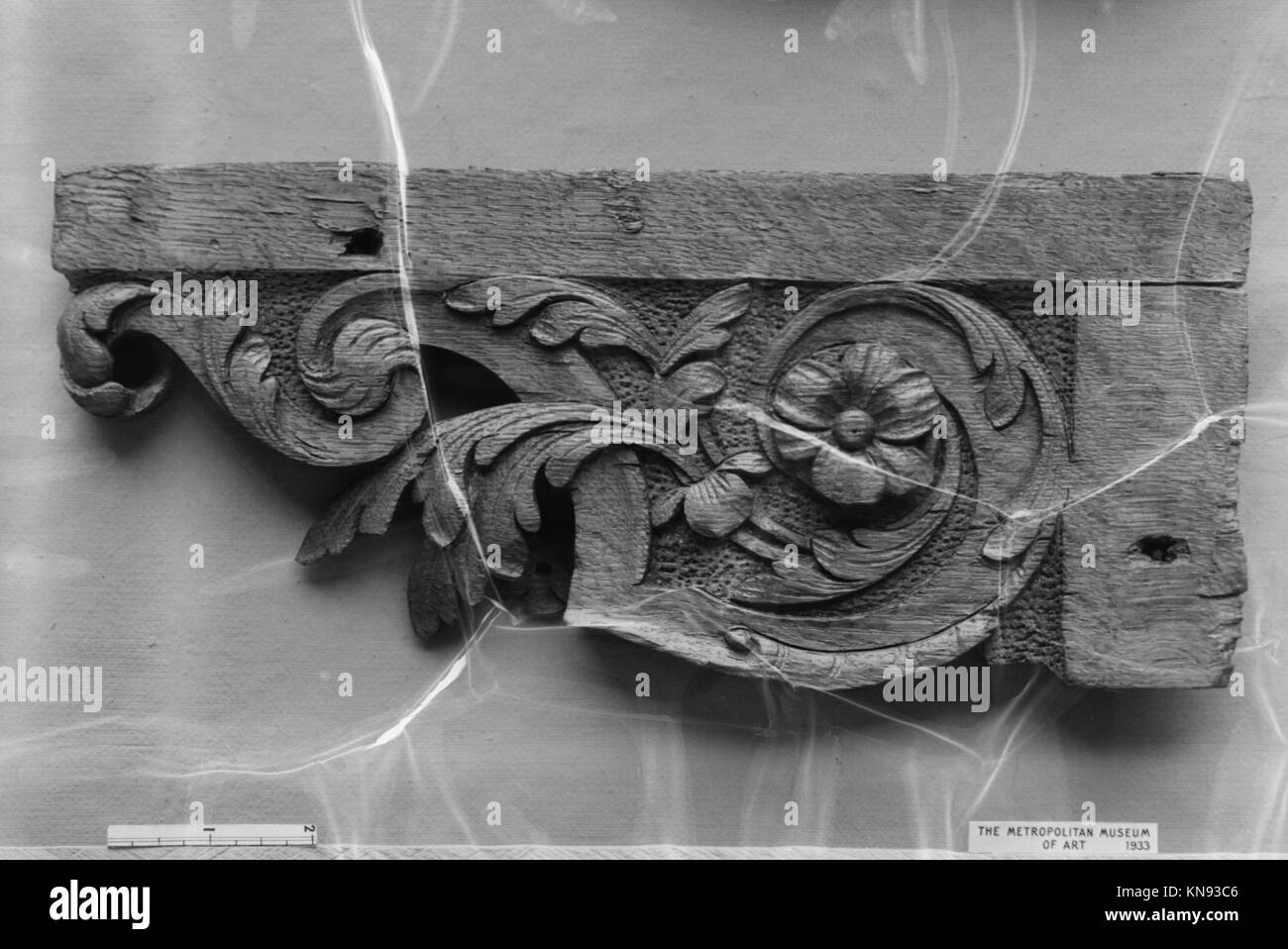 A decorative bracket featuring intricate architectural design, both ...