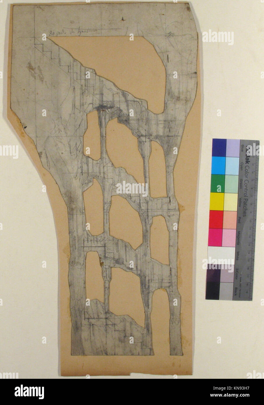 A design for a stage set at the OpÃ©ra in Paris, illustrating ...
