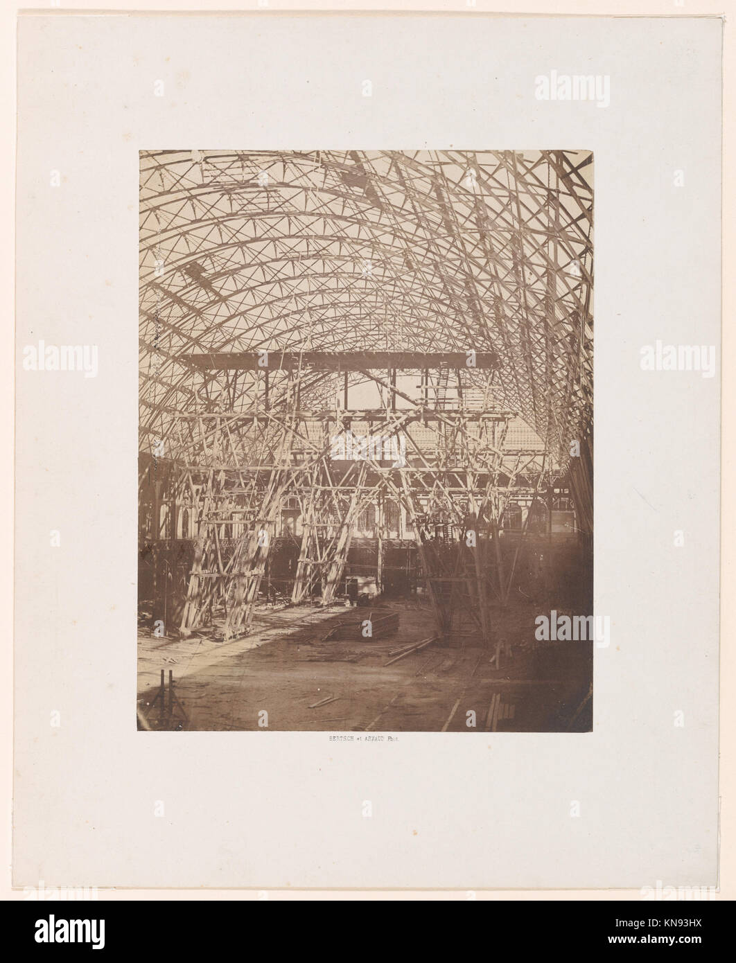 A construction plan for the Universal Exhibition of 1855, part of The ...