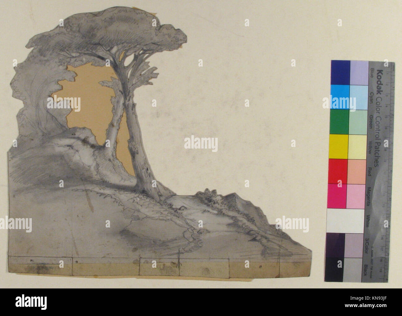 This design for a stage set at the OpÃ©ra in Paris represents the ...