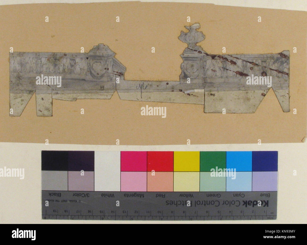 This design for a stage set at the Paris Opera showcases the elaborate ...