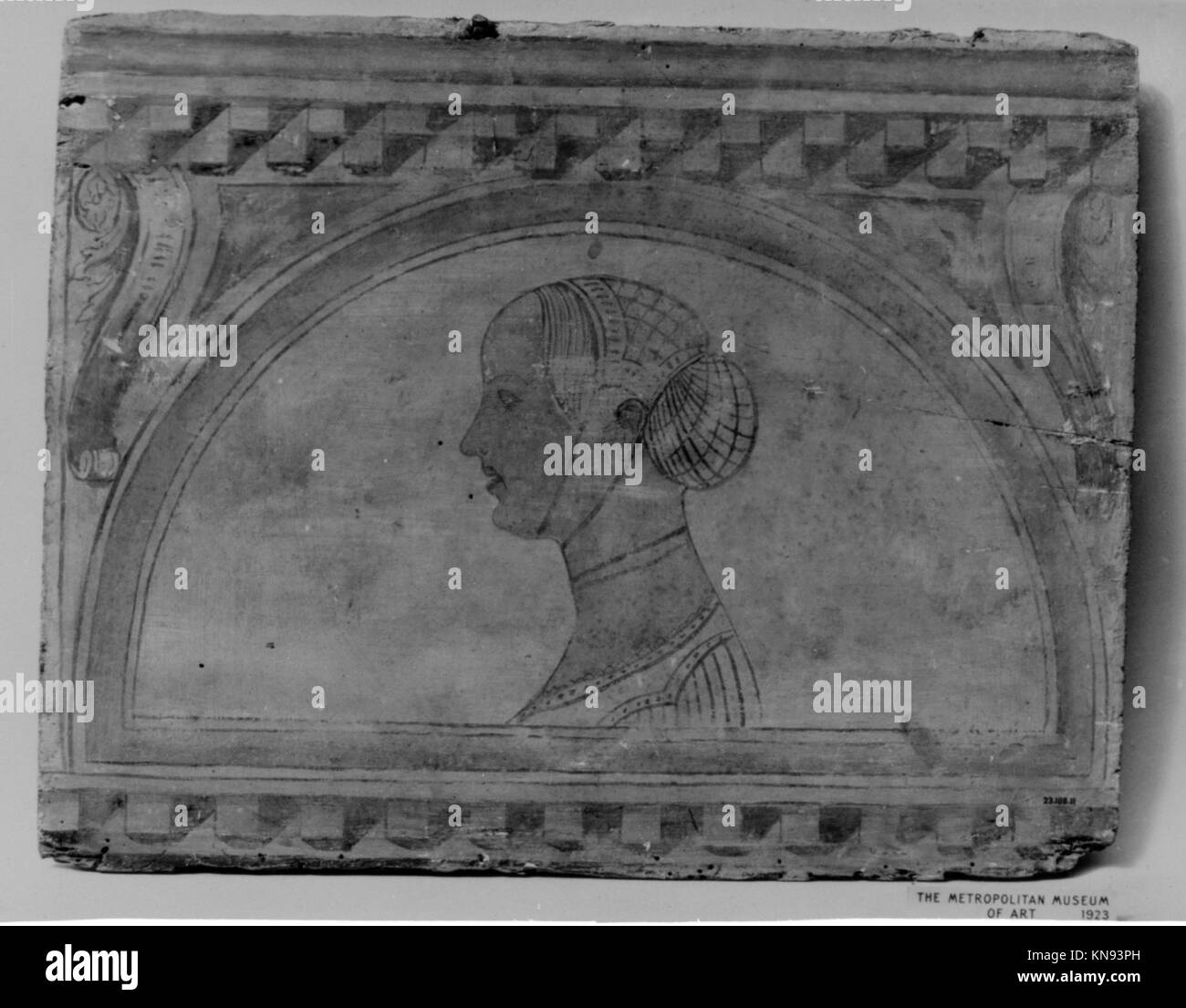 A classical sculpture of a woman's head displaying idealized feminine ...