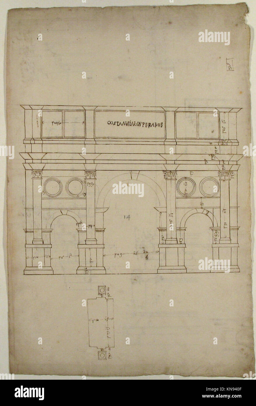 Plan for arch of constantine hi-res stock photography and images - Alamy