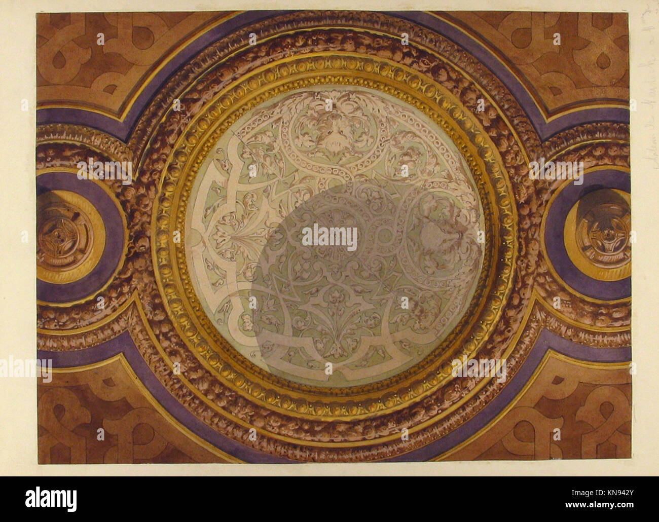 This design for a domed ceiling illustrates the opulence and ...