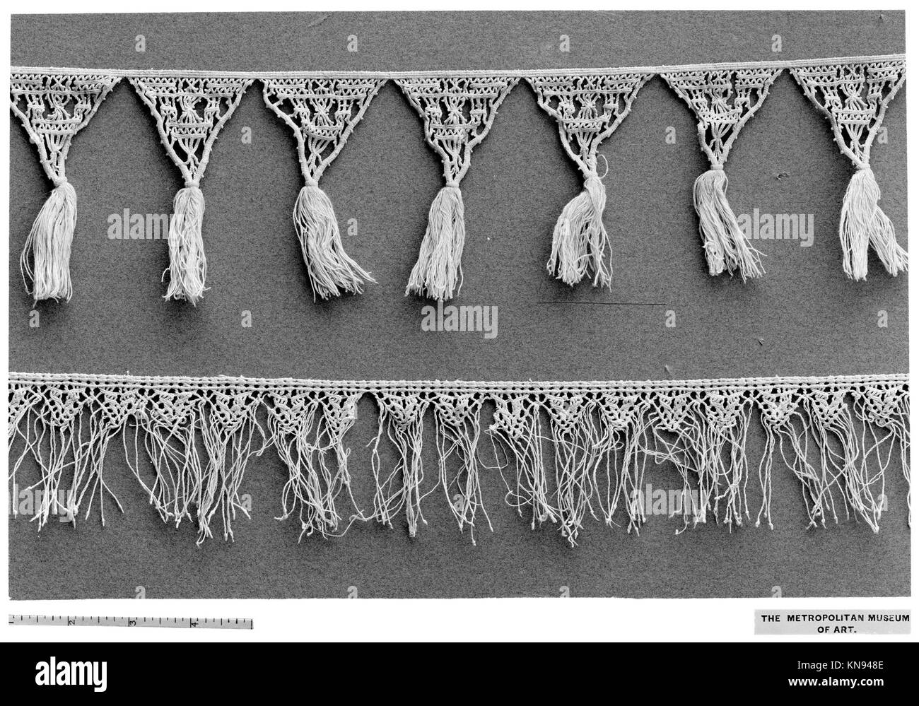 This edging is a decorative trim or border used in textile and garment ...
