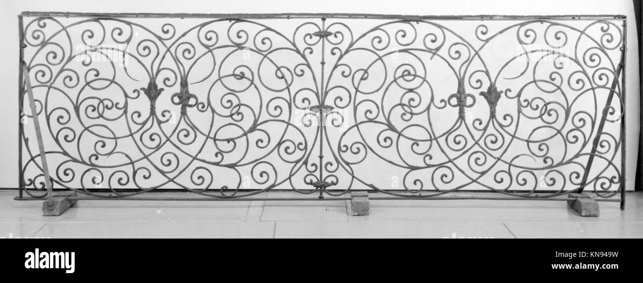 This grille, an architectural element, was crafted for decorative and ...