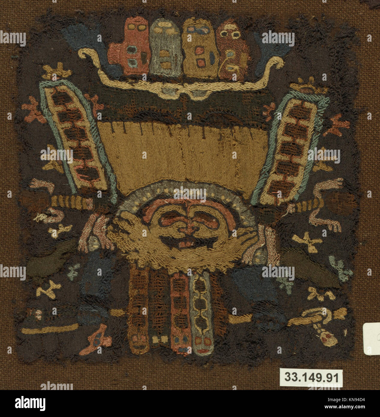 This embroidered mantle fragment, part of The Metropolitan Museum of ...