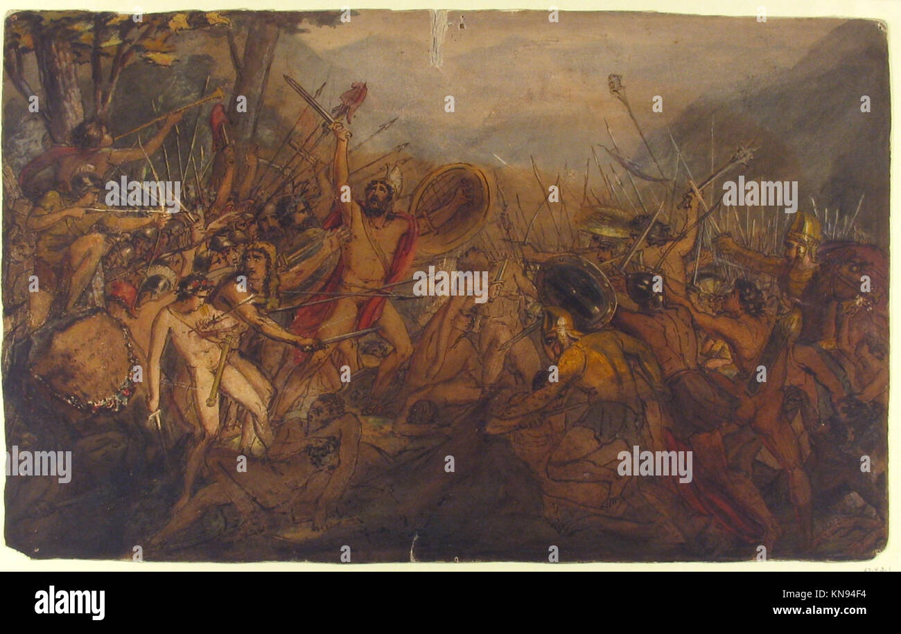 Depiction battle scene showing hi-res stock photography and images - Alamy