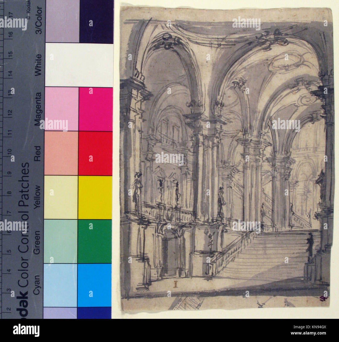 This design features a groin-vaulted stairway leading to a gallery ...