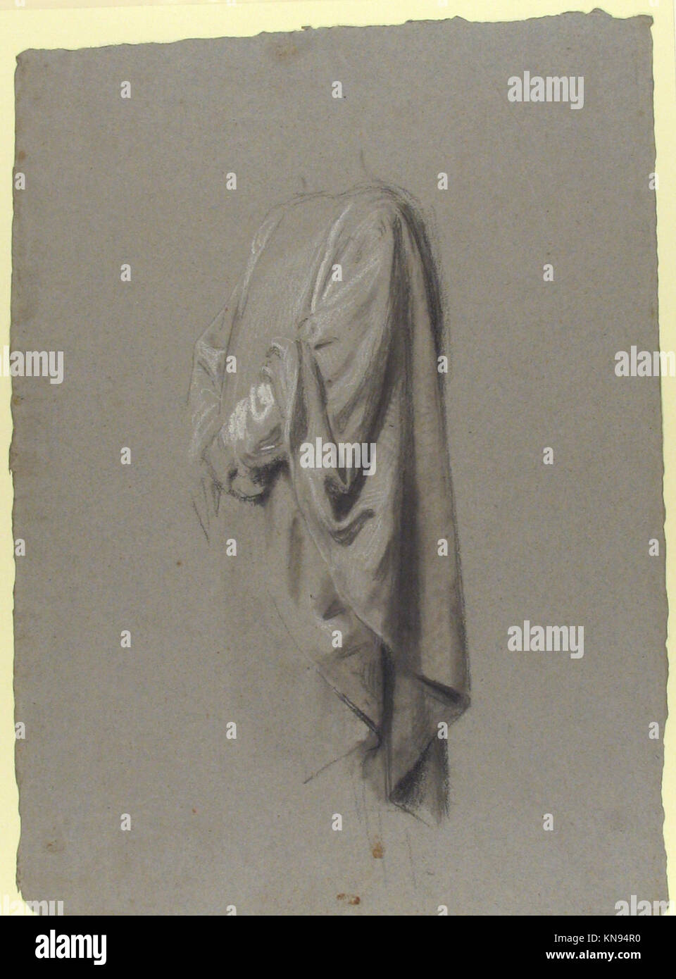 This drapery study was created as a preparatory work for the wall ...