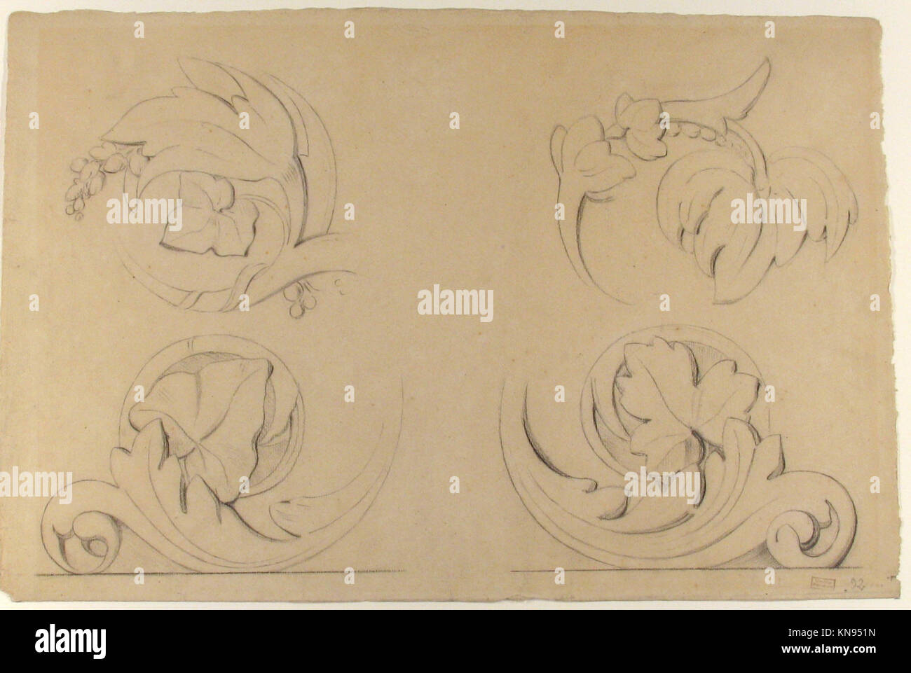 Four rinceaux hi-res stock photography and images - Alamy