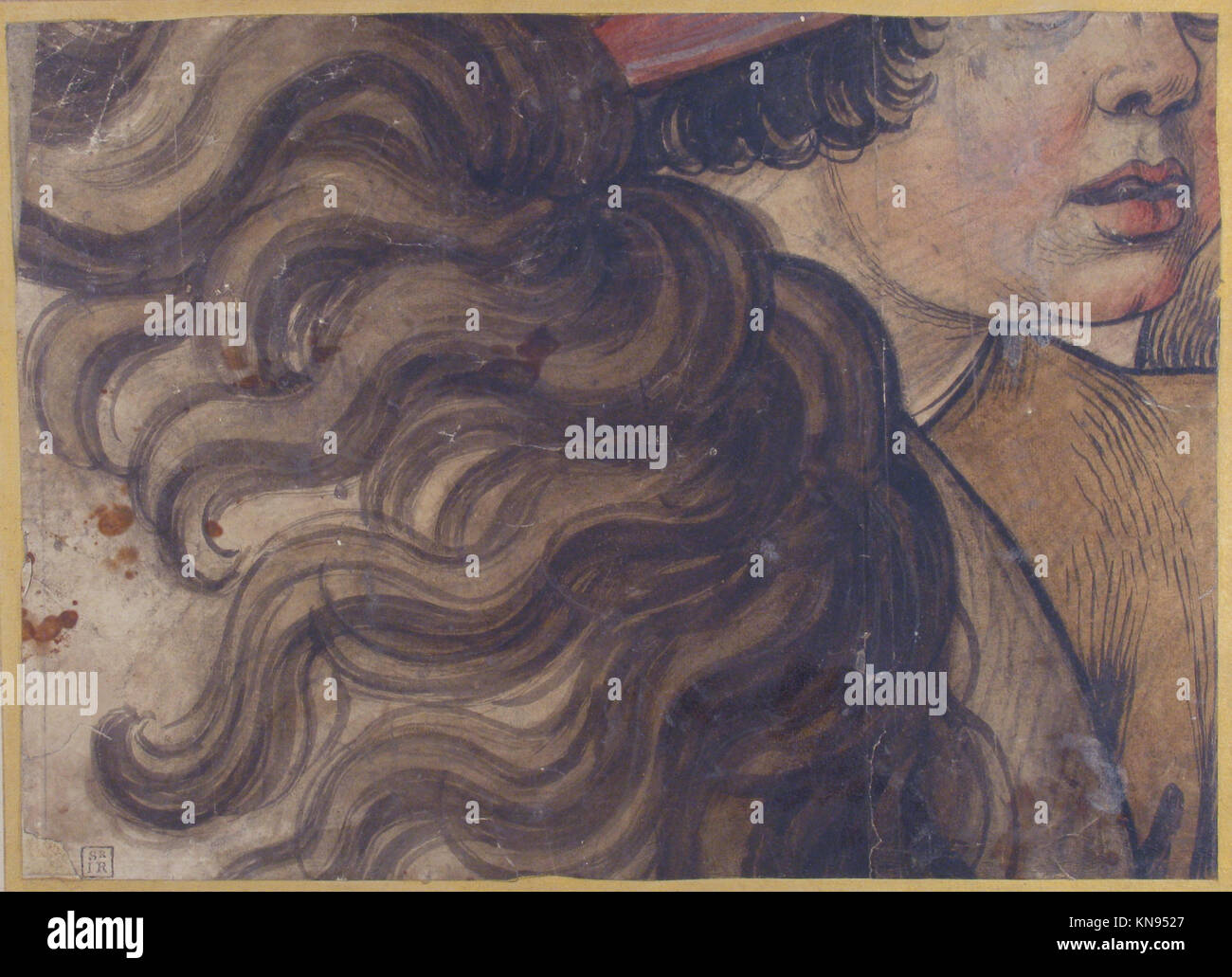 This fragment features the head of a boy and part of a horse’s mane. It ...