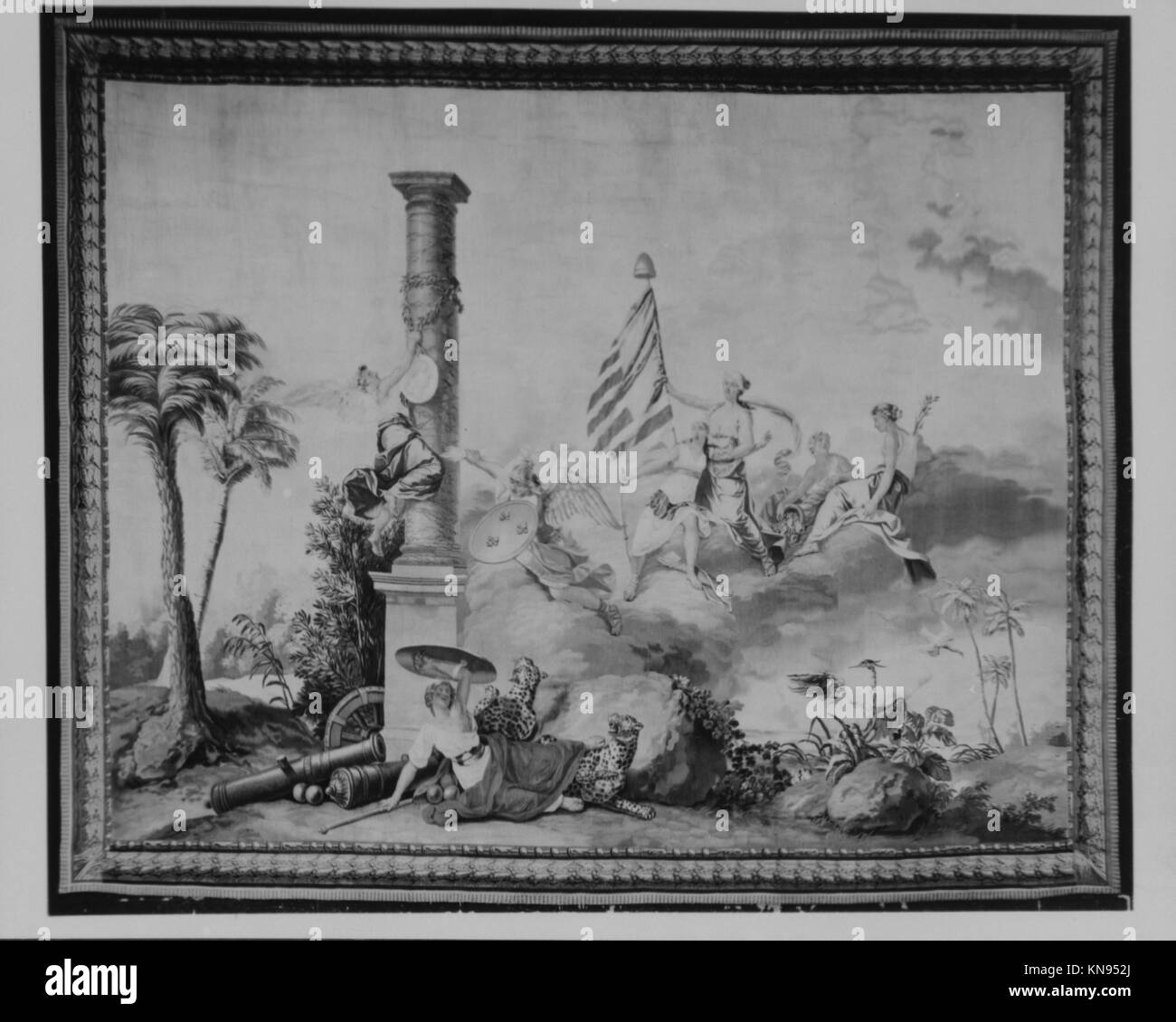 This artwork from 'The Four Continents' series depicts America ...