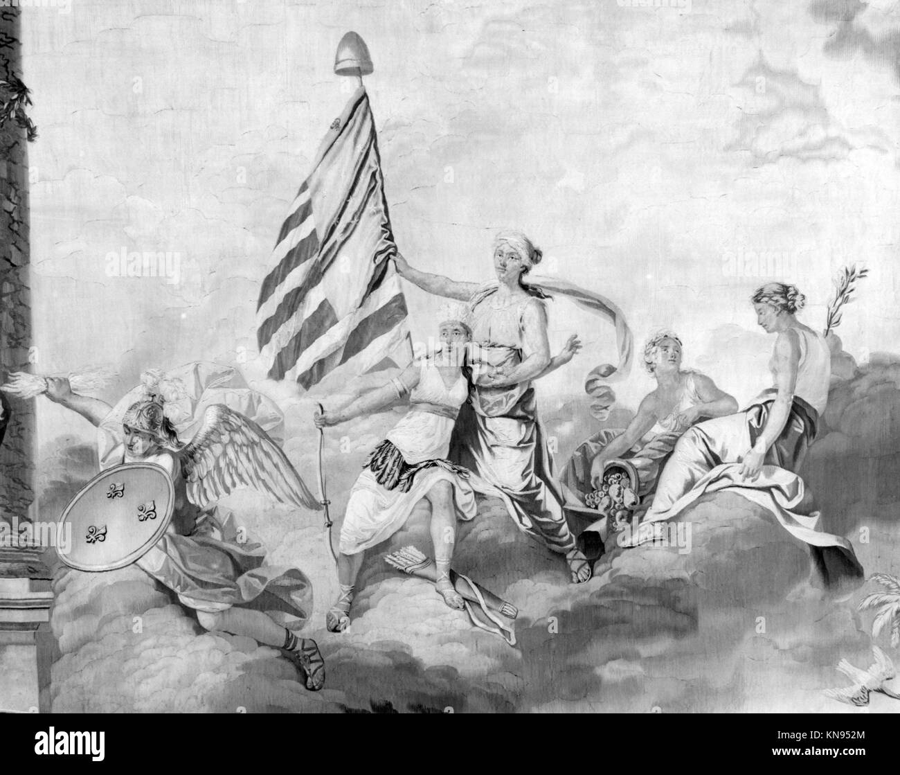 This artwork represents America as part of 'The Four Continents' series ...