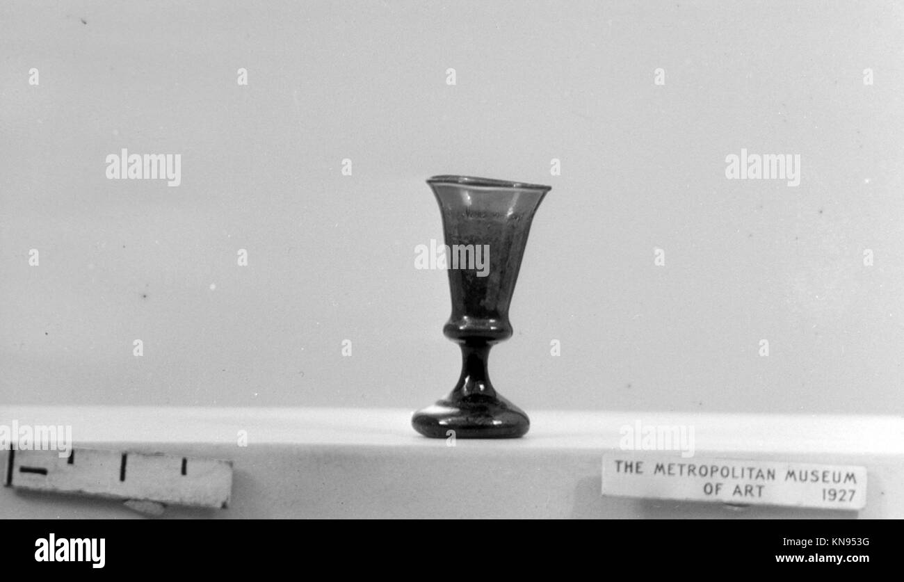 A goblet, crafted from glass or metal, from the MET collection. This ...