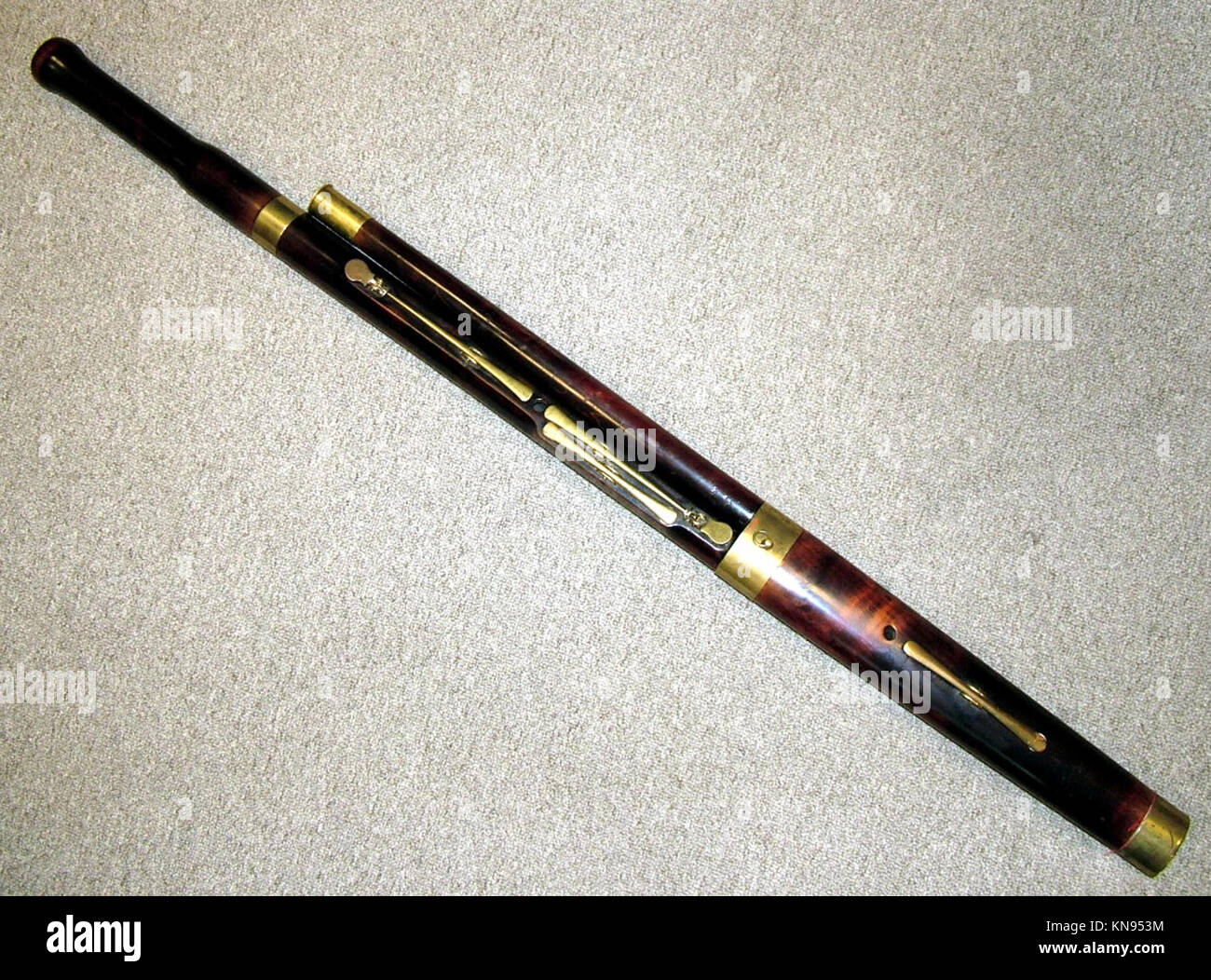 This bassoon is a musical instrument from the woodwind family ...