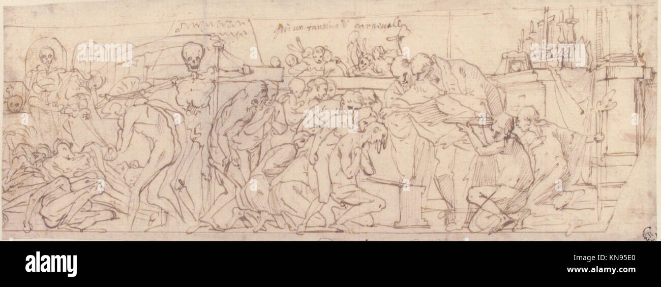 The artwork 'Allegory of Penance and Death' visually represents the ...