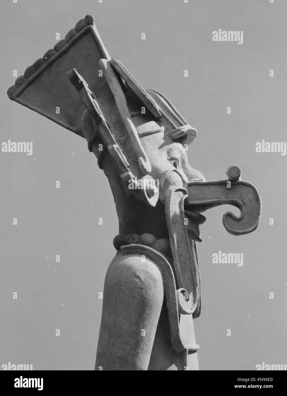 A figure of Ehecatl, the Aztec god of wind, known for his role in Aztec ...