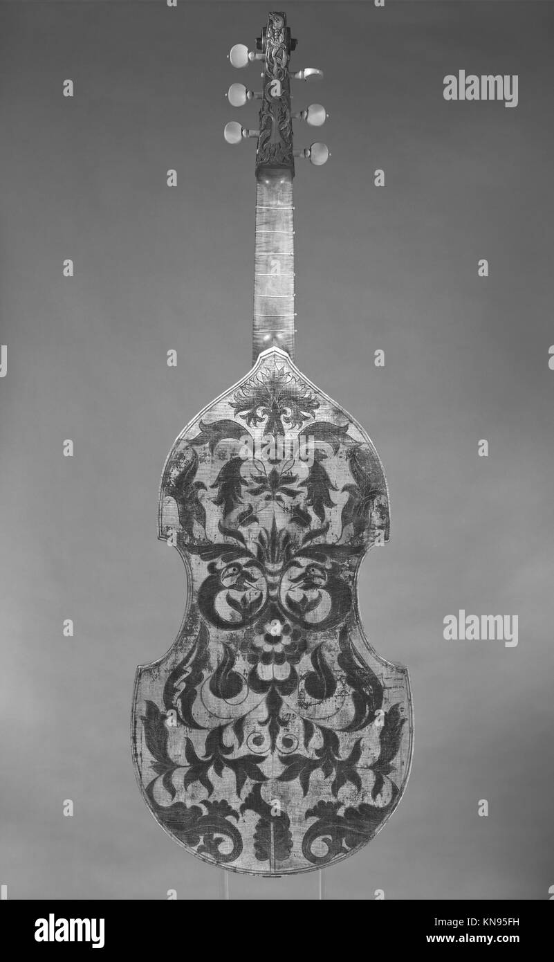 This bass viola da gamba in the Metropolitan Museum of Art represents a ...