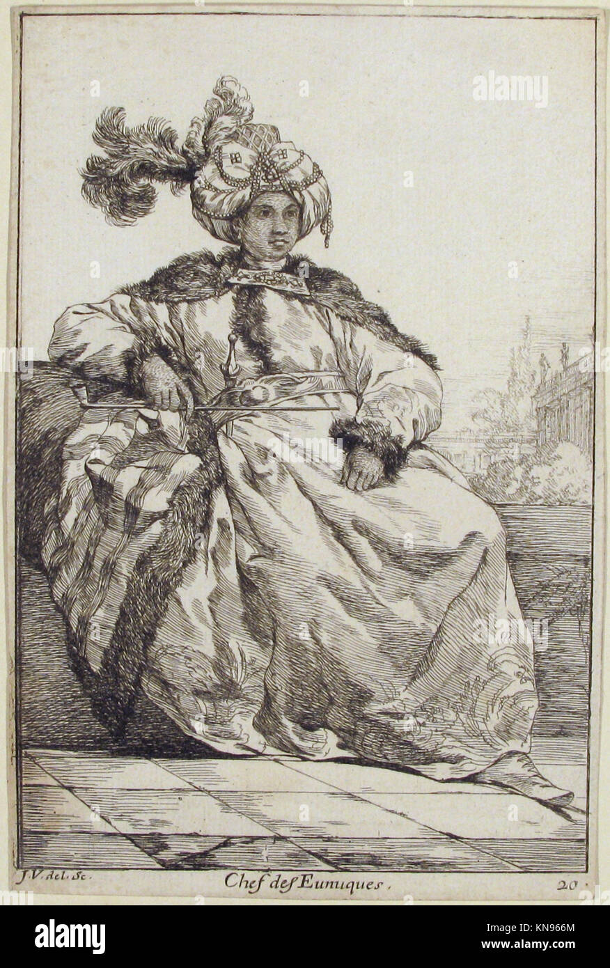 Artwork from the 'Caravane du Sultan' series depicting the head of ...