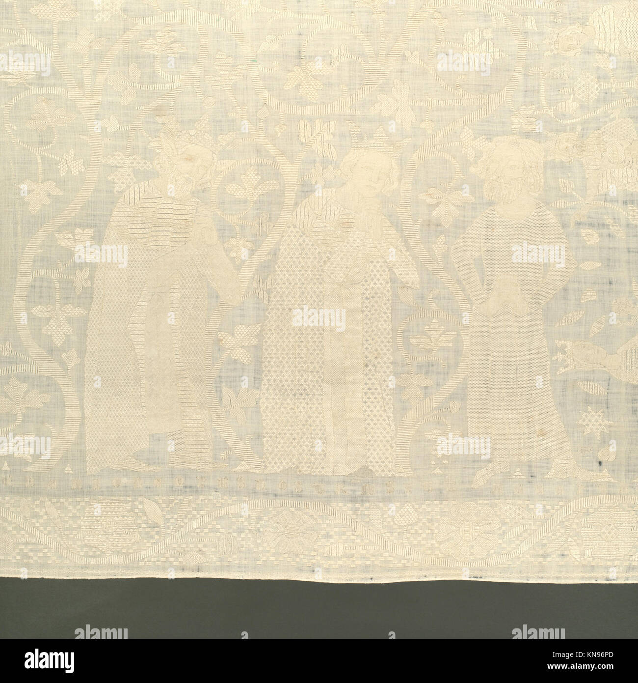 This altarcloth is a ceremonial textile, often used in religious ...