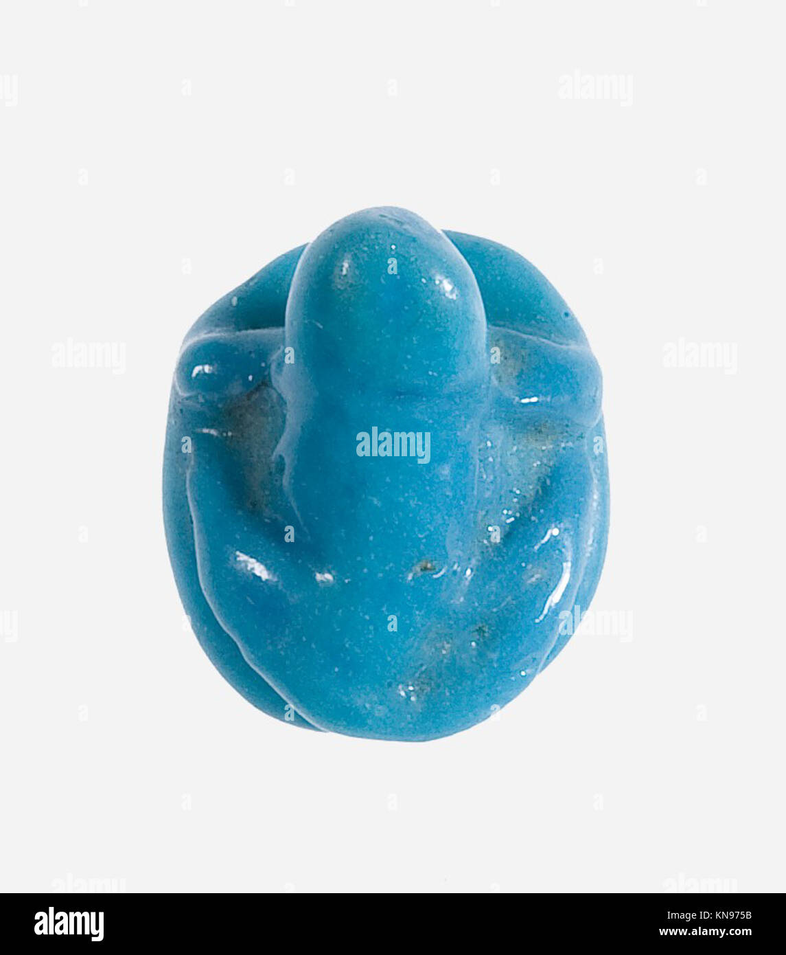 Frog-shaped amulet with Sa hieroglyph representing protection in ...