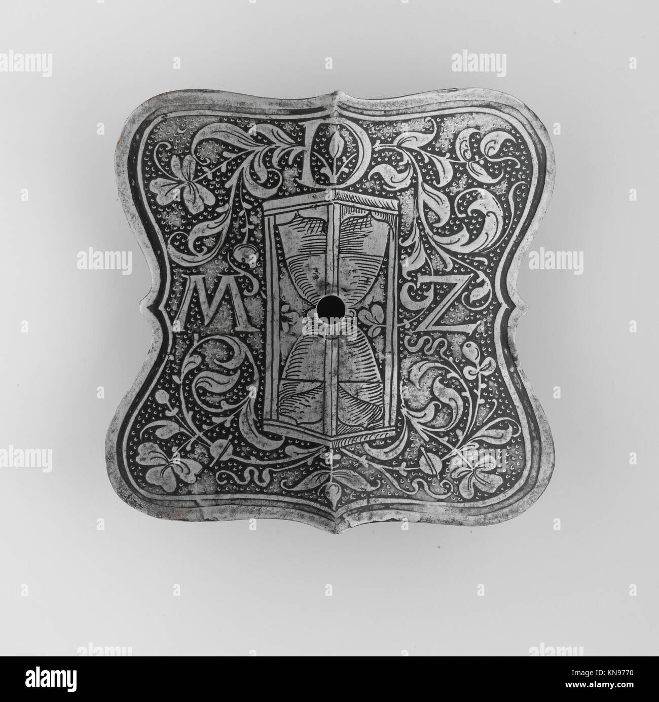 This escutcheon plate displays the heraldic device of Ottheinrich ...