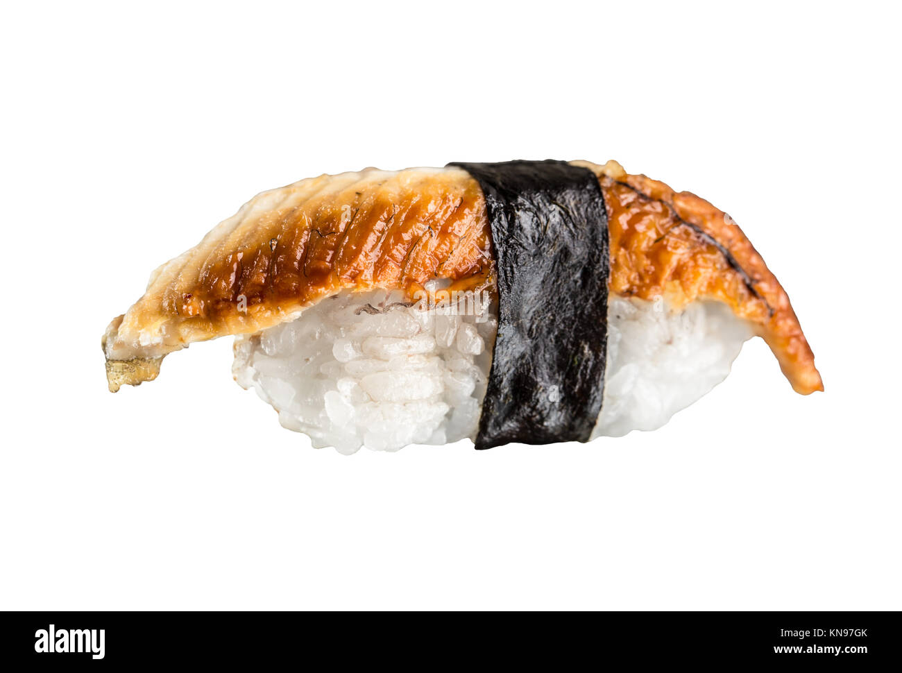 Eel sushi roll isolated Cut Out Stock Images & Pictures - Alamy