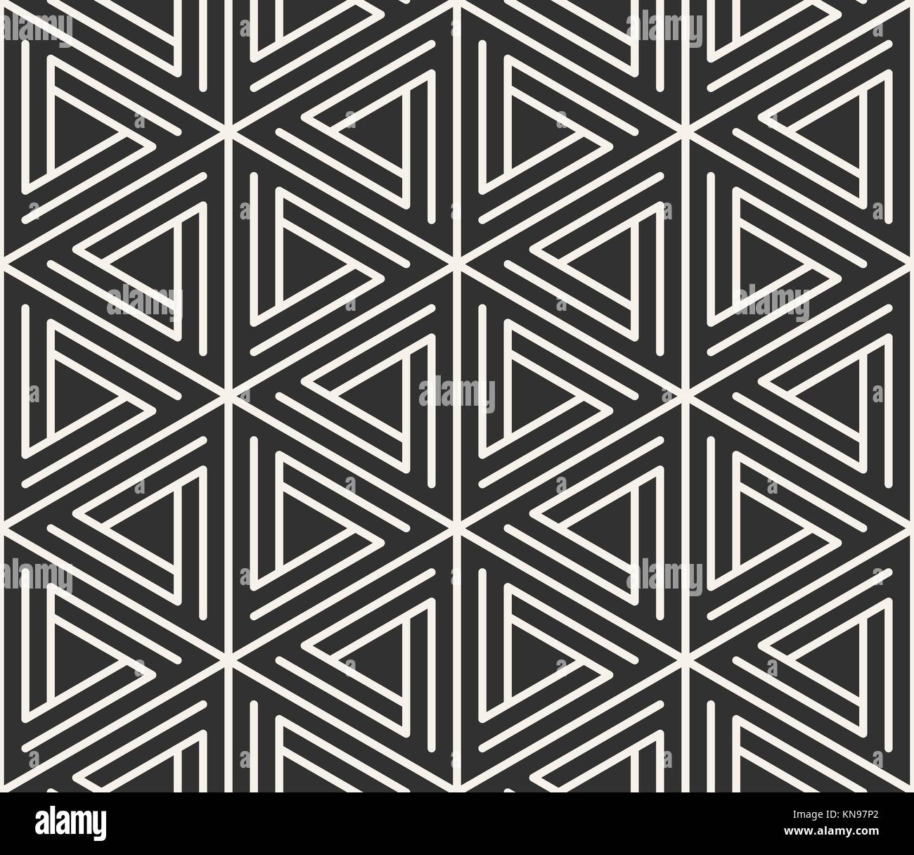Vector seamless lines pattern. Modern stylish triangle shapes texture ...