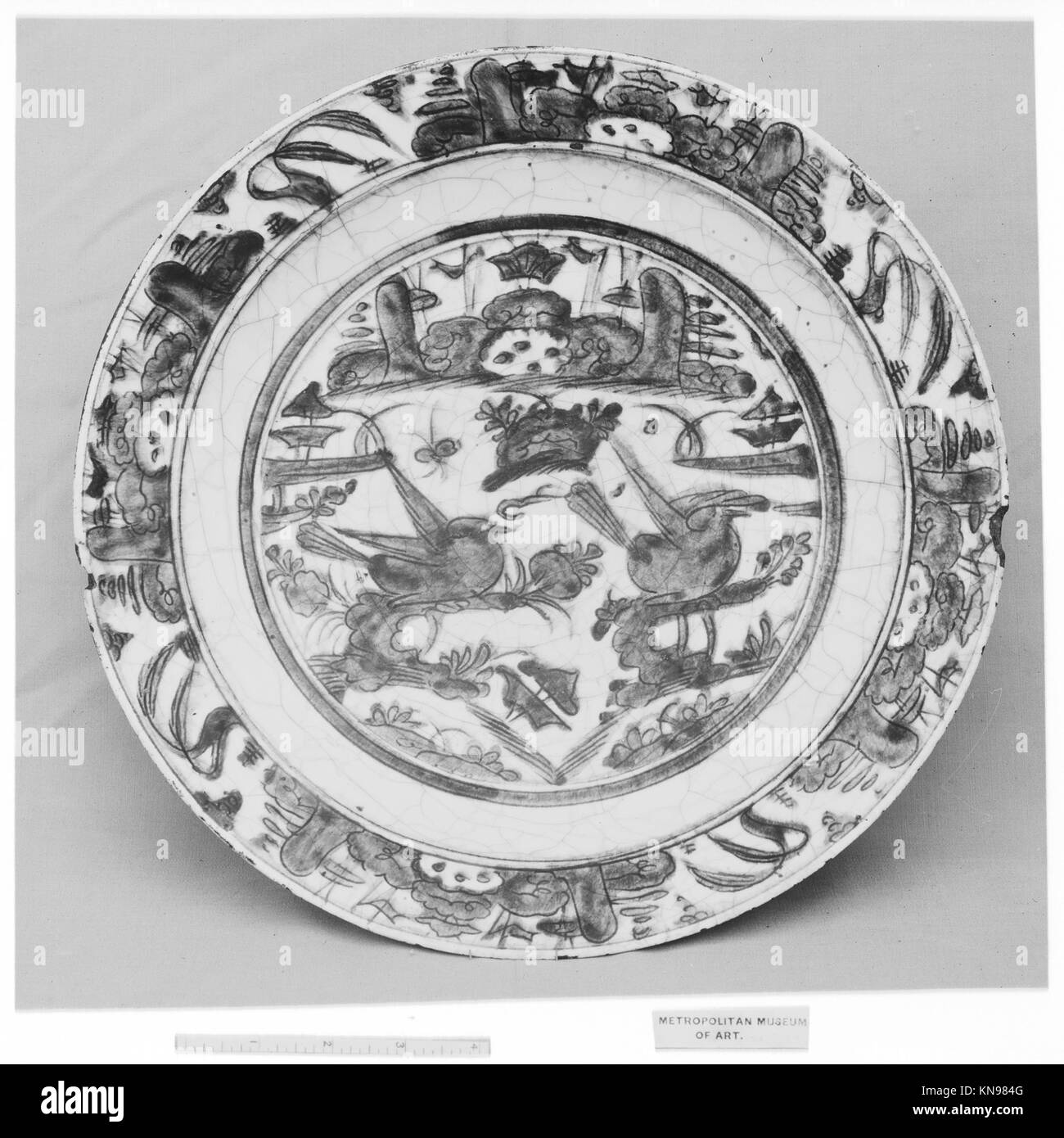 This dish is a fine example of period pottery, showcasing detailed ...