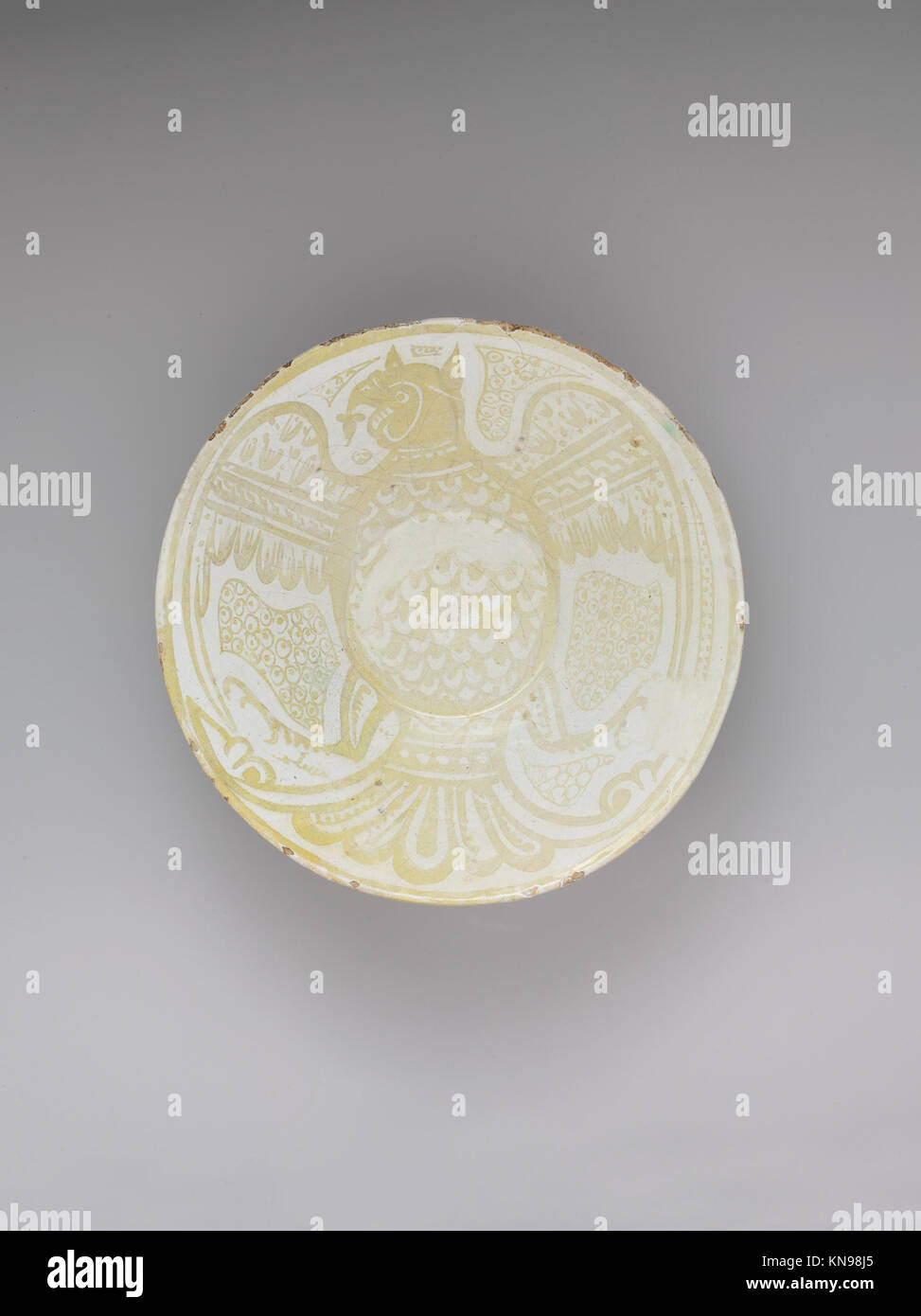 This bowl, featuring an eagle motif, exemplifies the fine craftsmanship ...