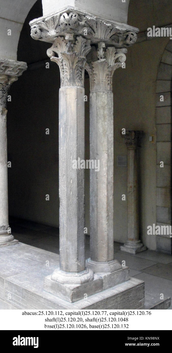 This stone column base exemplifies architectural design, construction ...