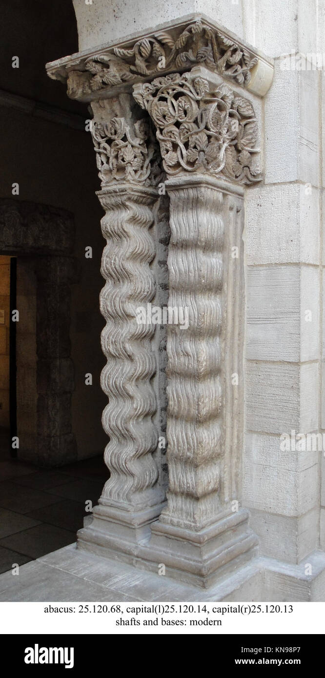 This column base, part of an architectural design, is a significant ...