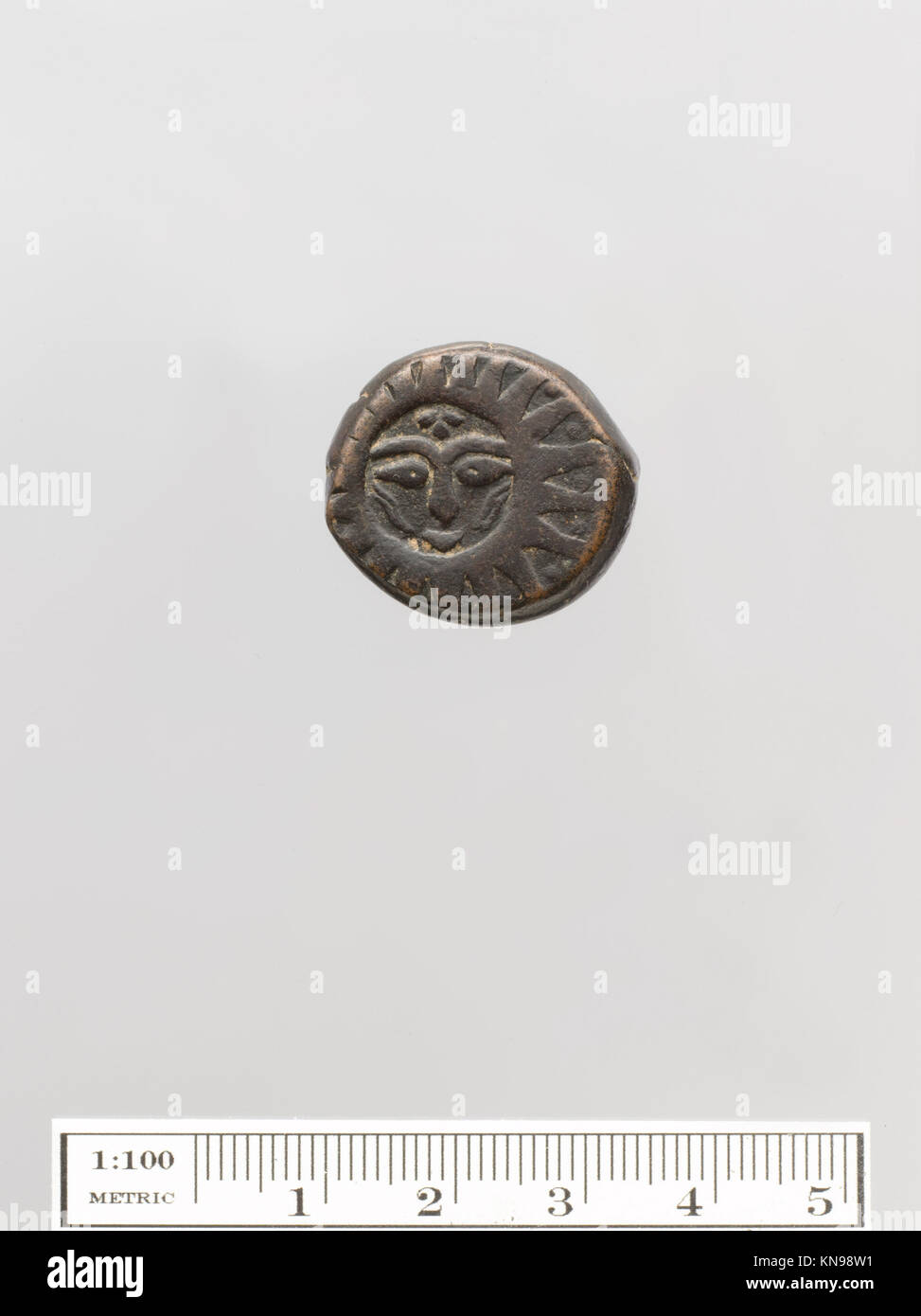 This coin, a historical artifact, showcases detailed minting, likely ...