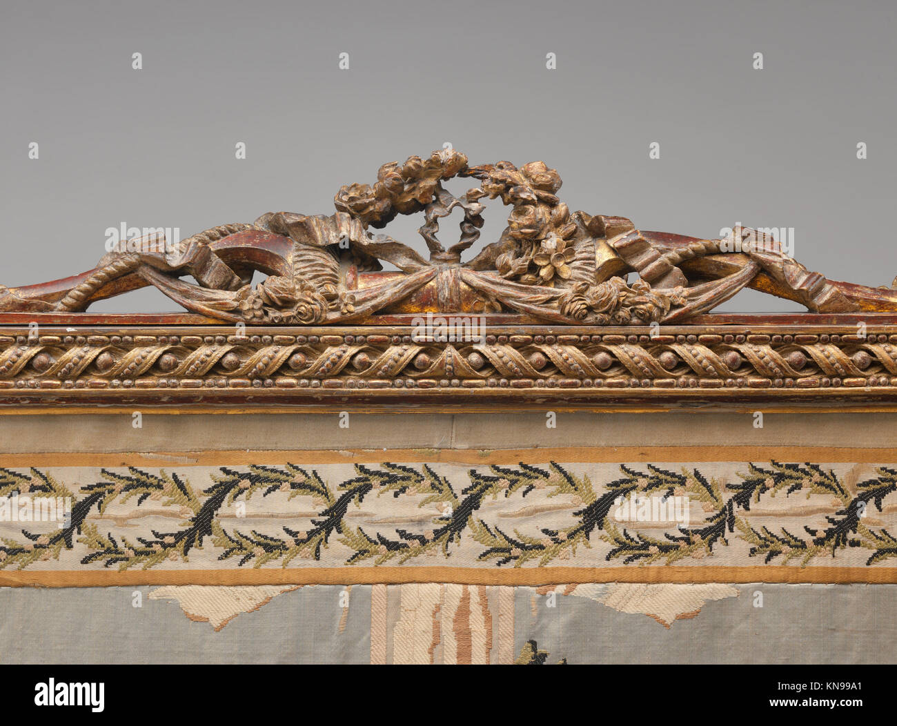 This fire screen, known as a 'cran,' is a functional and decorative ...