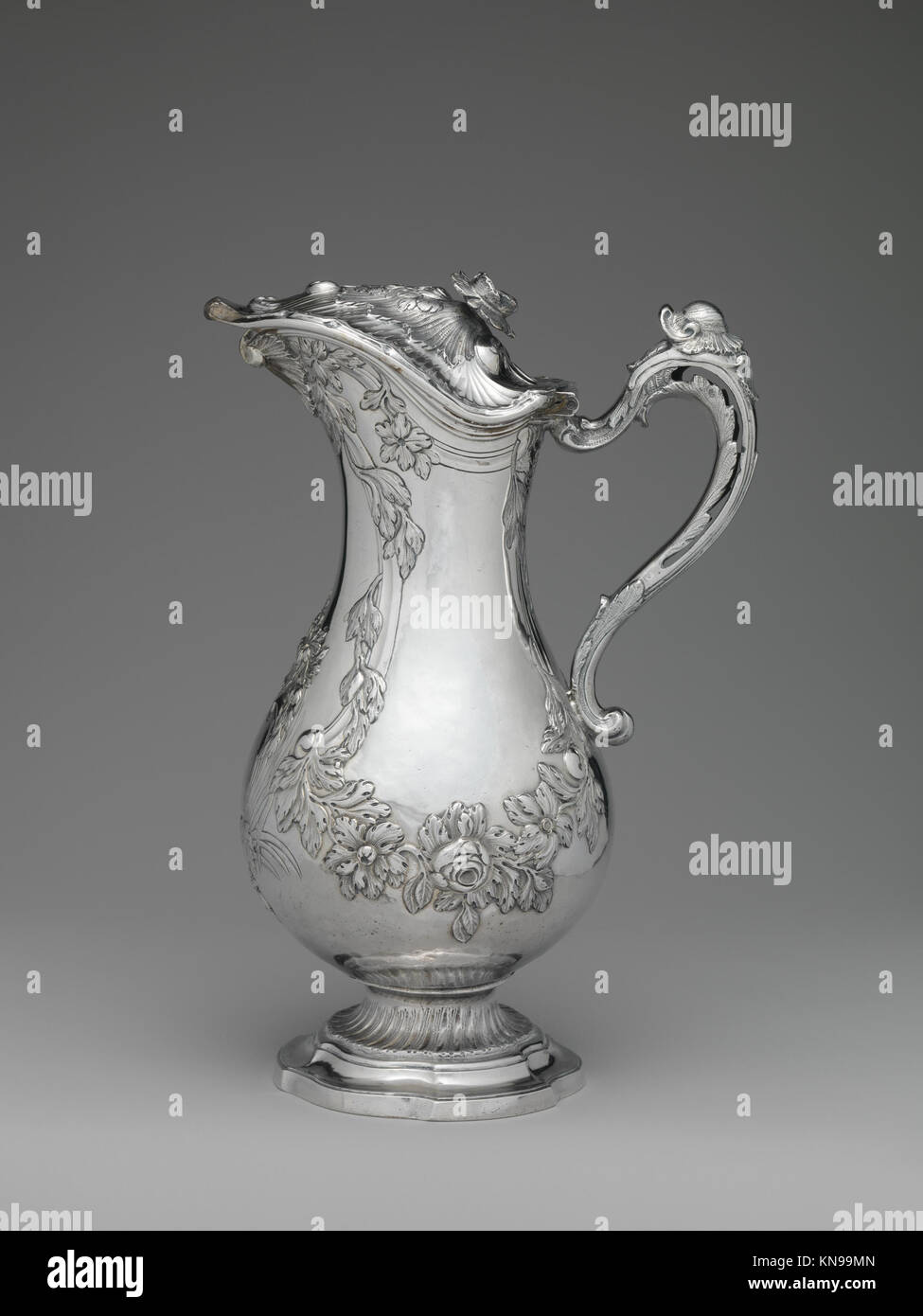 This ewer, a type of pitcher used for holding liquids, is crafted from ...