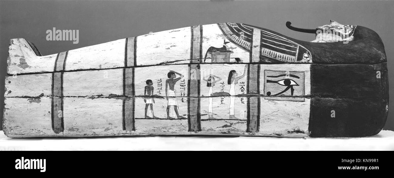 The coffin of Ahmose, an ancient Egyptian royal, showcases detailed ...