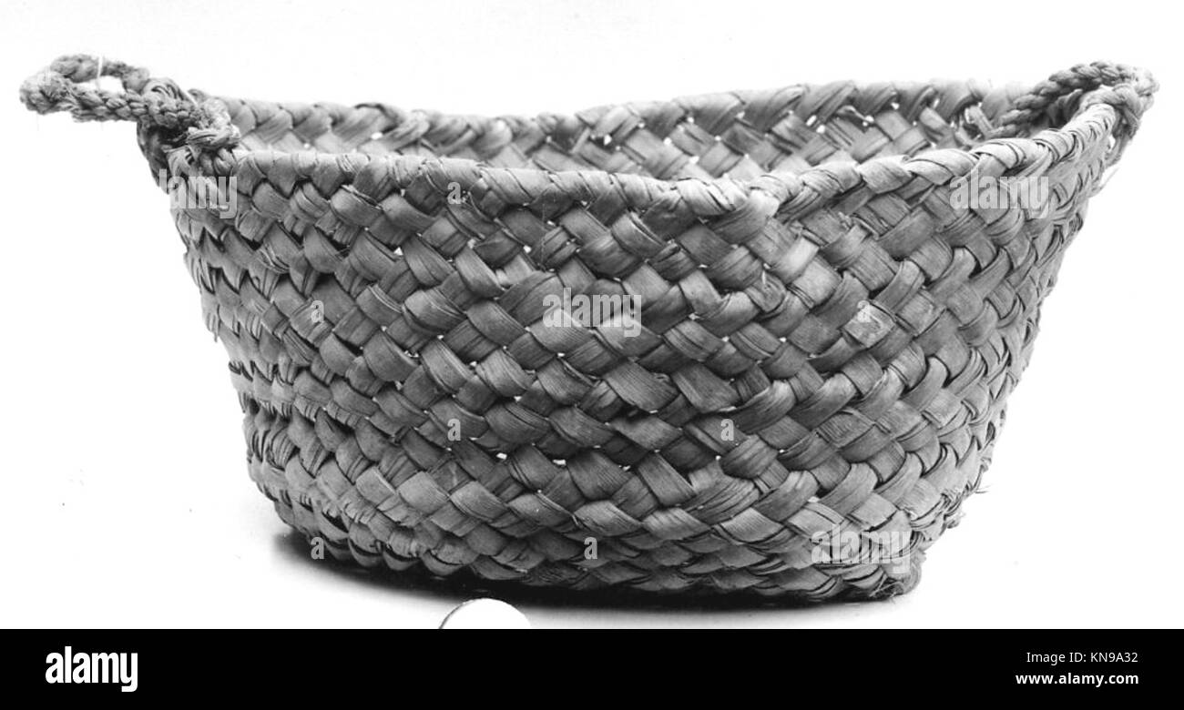 A traditional basket with handles from the MET collection. This object ...