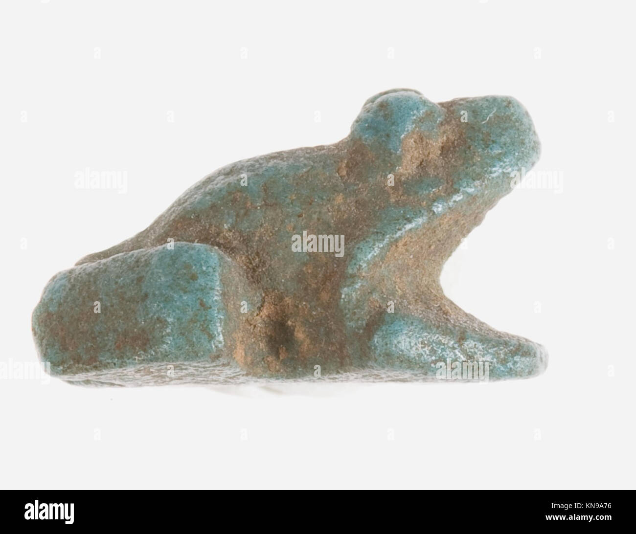 A frog-shaped amulet, crafted in antiquity, symbolizing fertility ...