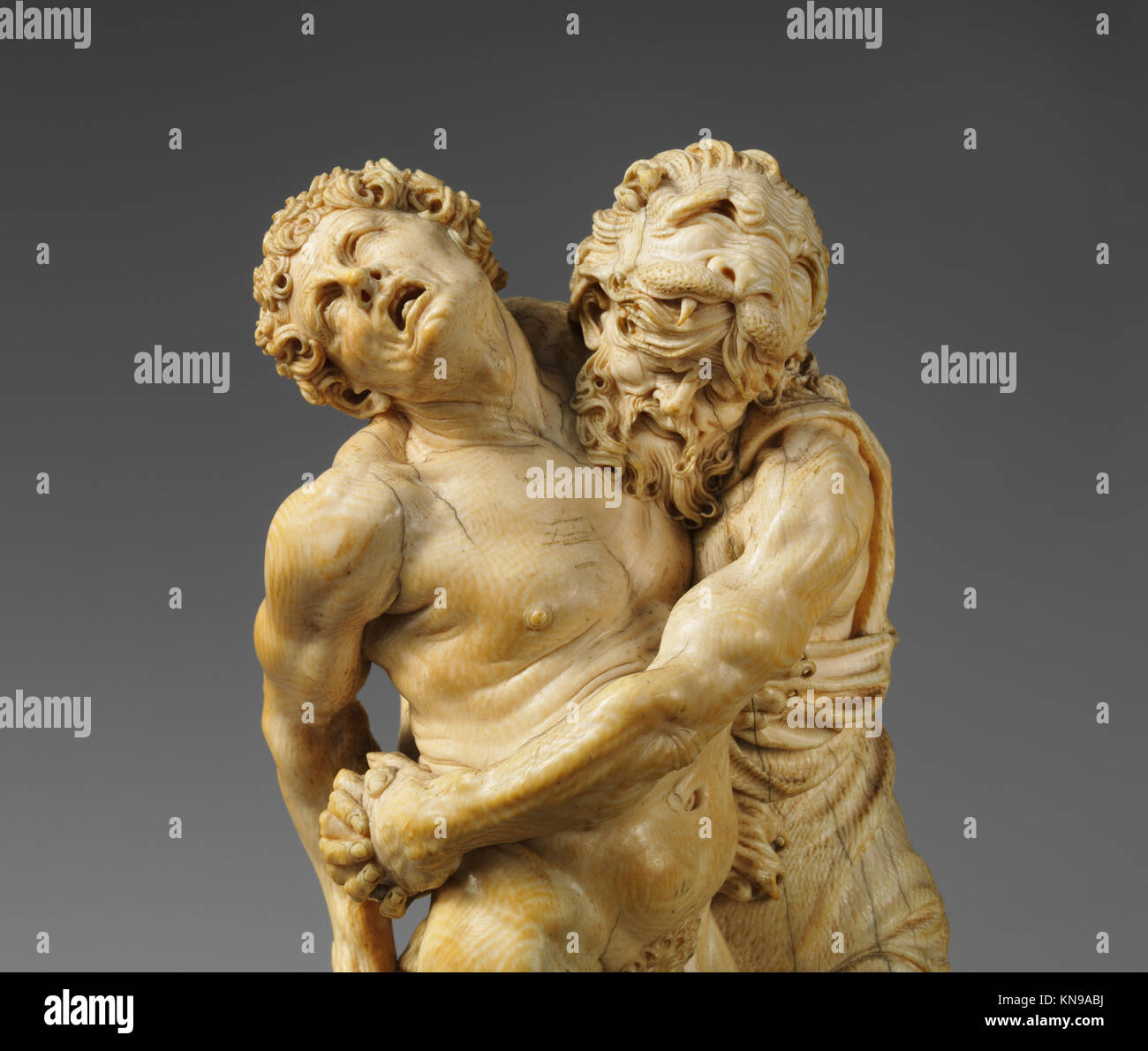 A depiction of the mythological encounter between Hercules and Achelous ...